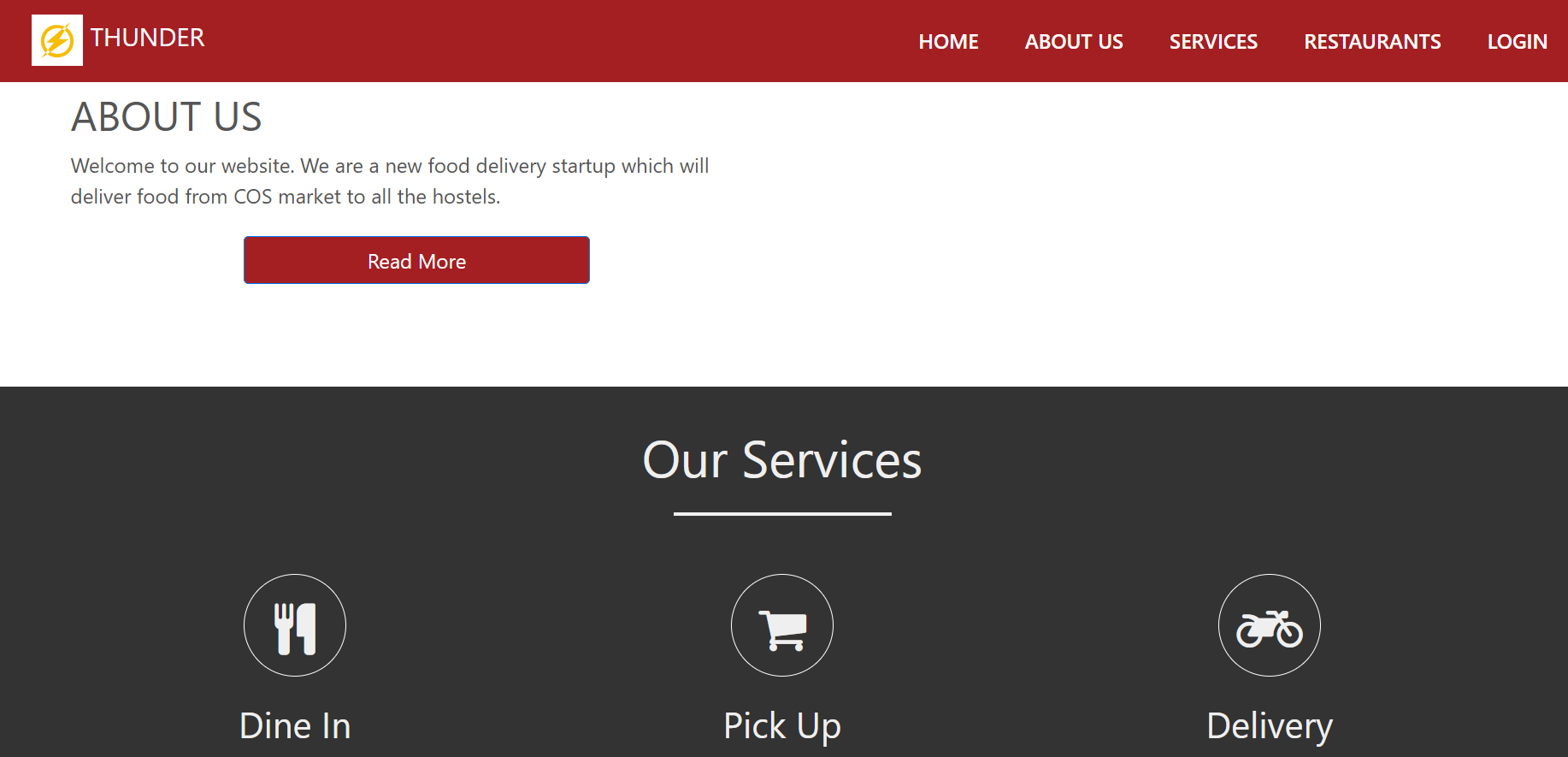 GitHub - ishparmar/thunder-food