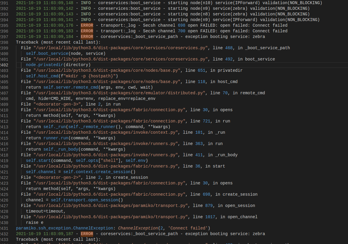 [BUG] · Issue #622 · coreemu/core · GitHub