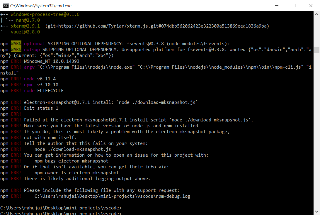 Unable To Setup Codebase Of Vscode To Contribute · Issue 37595 · Microsoftvscode · Github 