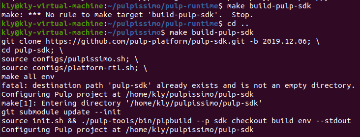 When I ran make build-pulp-sdk, some problems appeared · Issue #281 · pulp-platform/pulpissimo ...