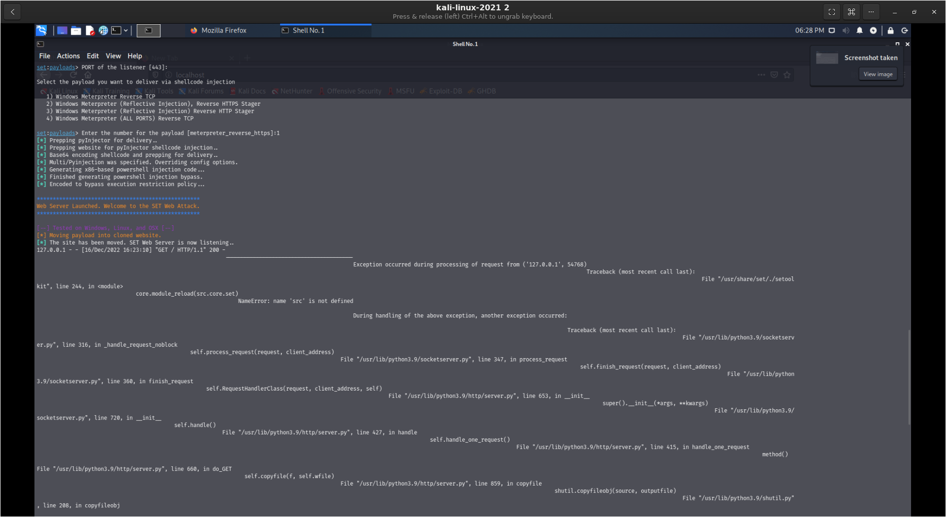 [BUG]: Server doesn't start up for web vector attack methods · Issue #983 · trustedsec/social ...