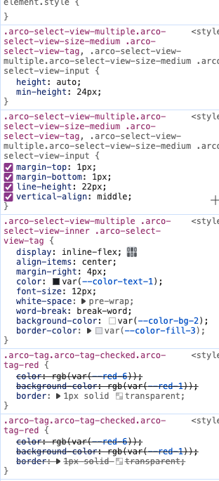 Select Options配置TagProps在部分情况下，tag color的样式优先级低于multiple中color的优先级，导致颜色显示错误 · Issue #2620 · arco ...