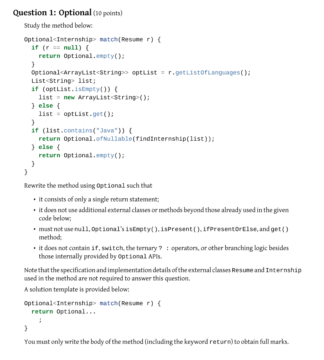 AY19/20 Sem 2 Optional · Issue #342 · nus-cs2030/2021-s2 · GitHub