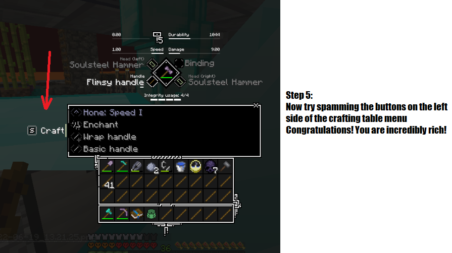 Duplication glitch with hammer from tetra mod · Issue #135 ...