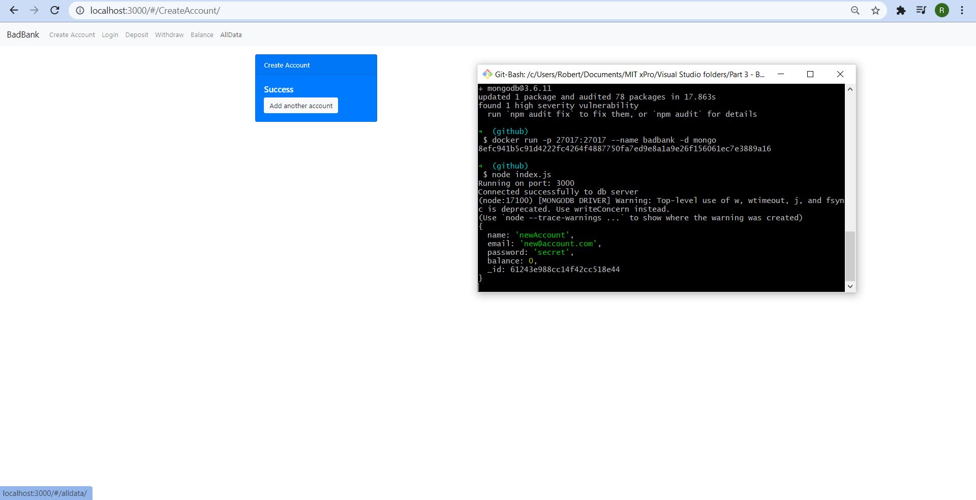 GitHub - konigsbergrob/BadBank: FullStack BadBank
