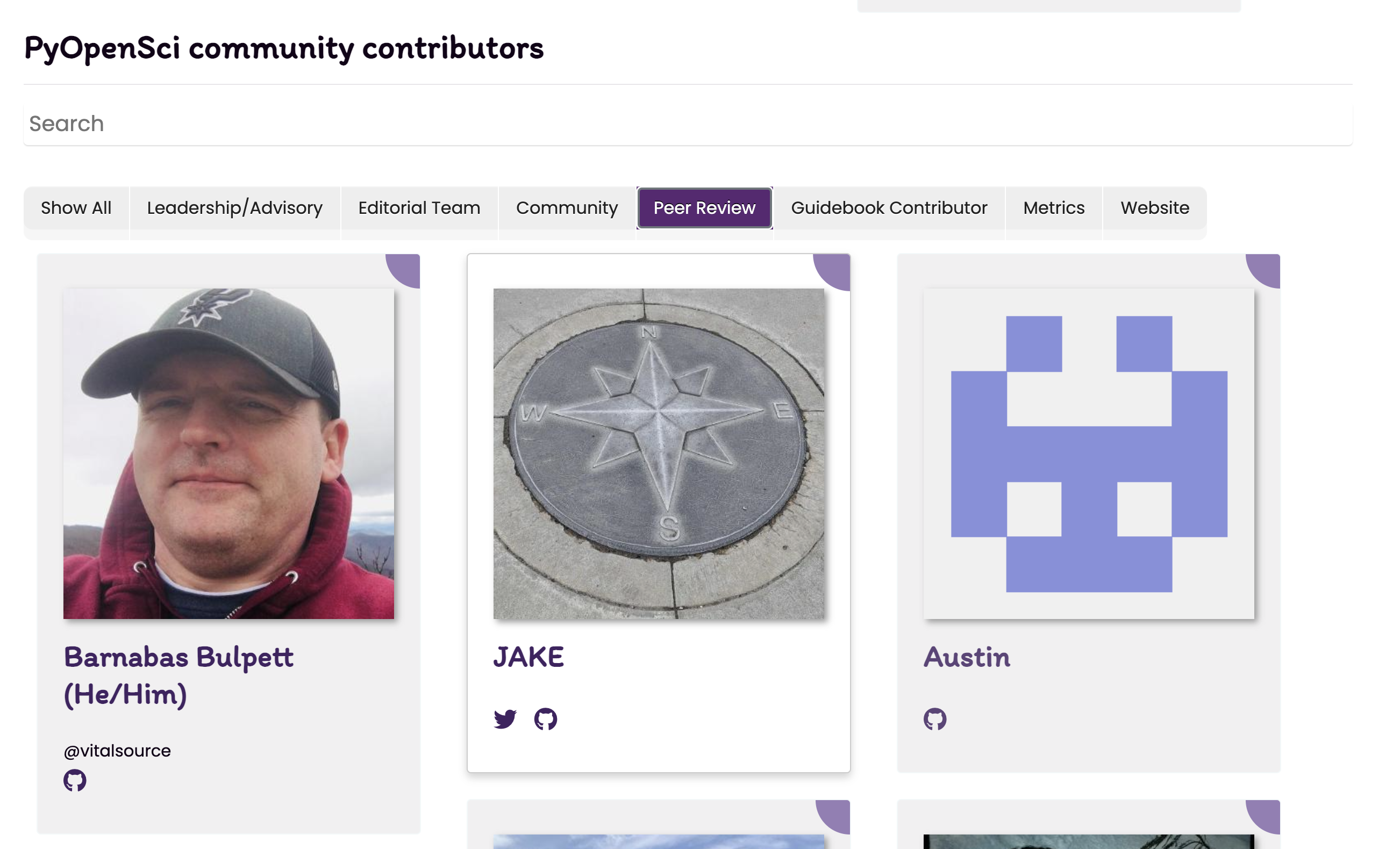 Bug: Community filter issues - some community members are tagged with contribution types that ...