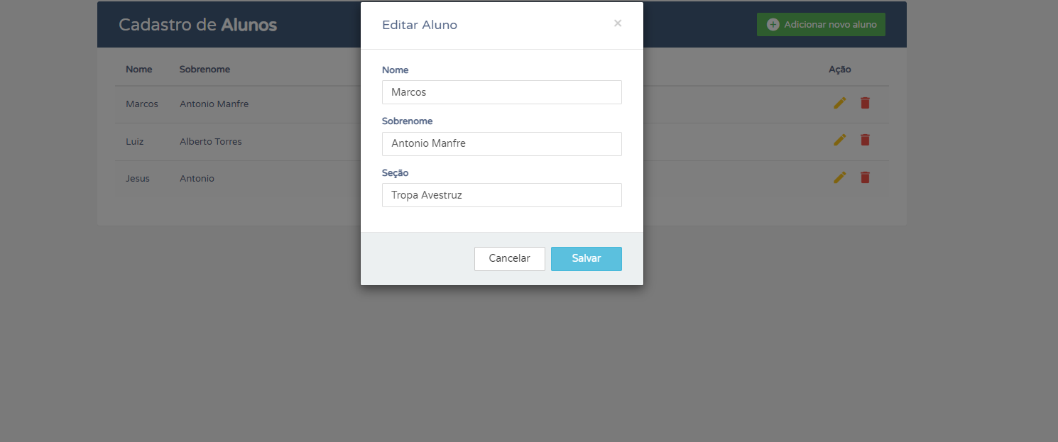 GitHub - marcosmanfre/cadastro_de_alunos: Cadastro de Alunos / CRUD com Django (Python)
