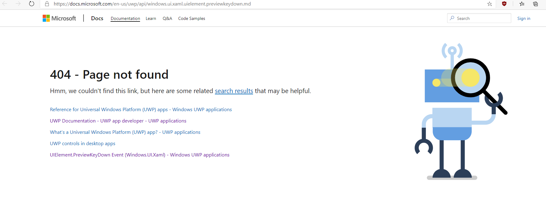 PreviewKeyDown and PreviewKeyUp links lead to 404 · Issue #2546 · MicrosoftDocs/windows-dev-docs ...