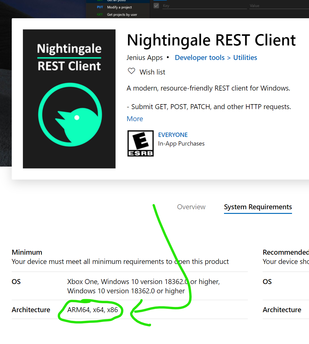 Add native support for Windows on ARM. · Issue #99 · jenius-apps/nightingale-rest-api-client ...