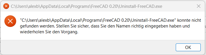 [Problem] Uninstaller on Windows doesn't work when installed for current user · Issue #10971 ...
