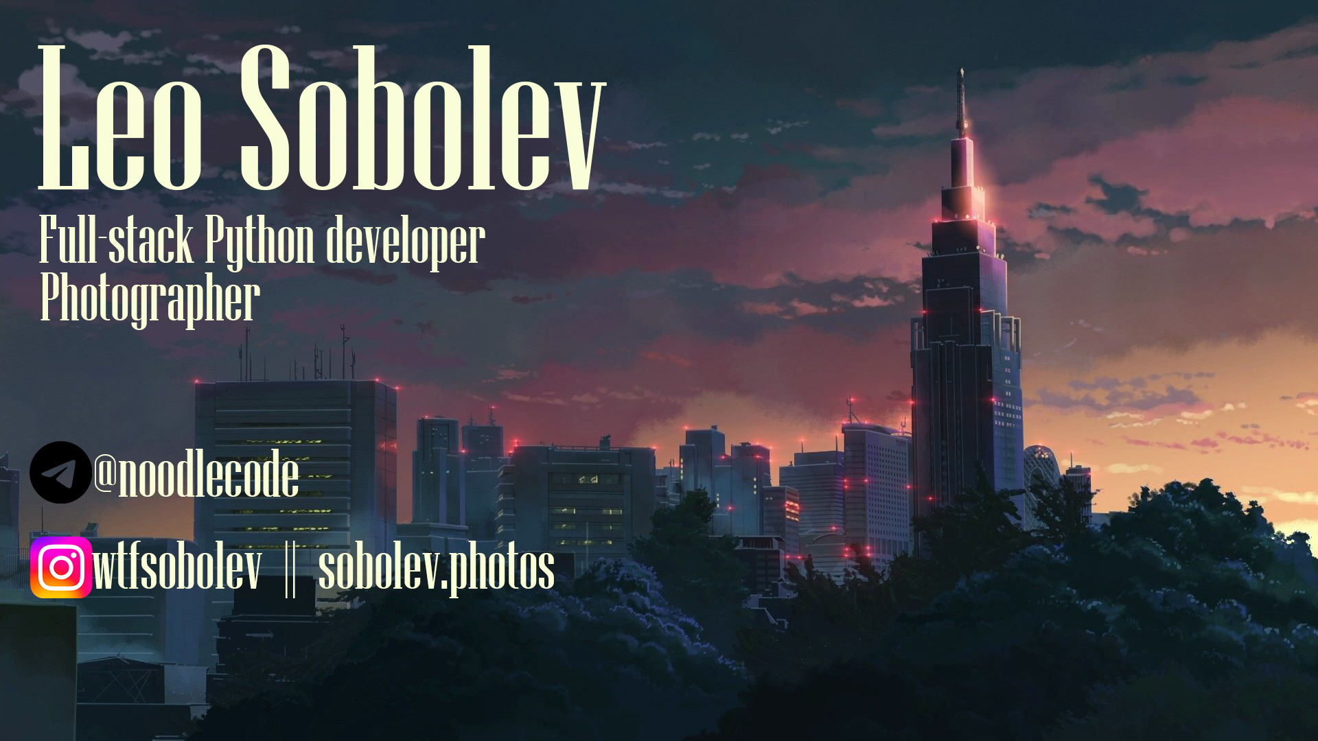 SwAsKk (Leo Sobolev) · GitHub