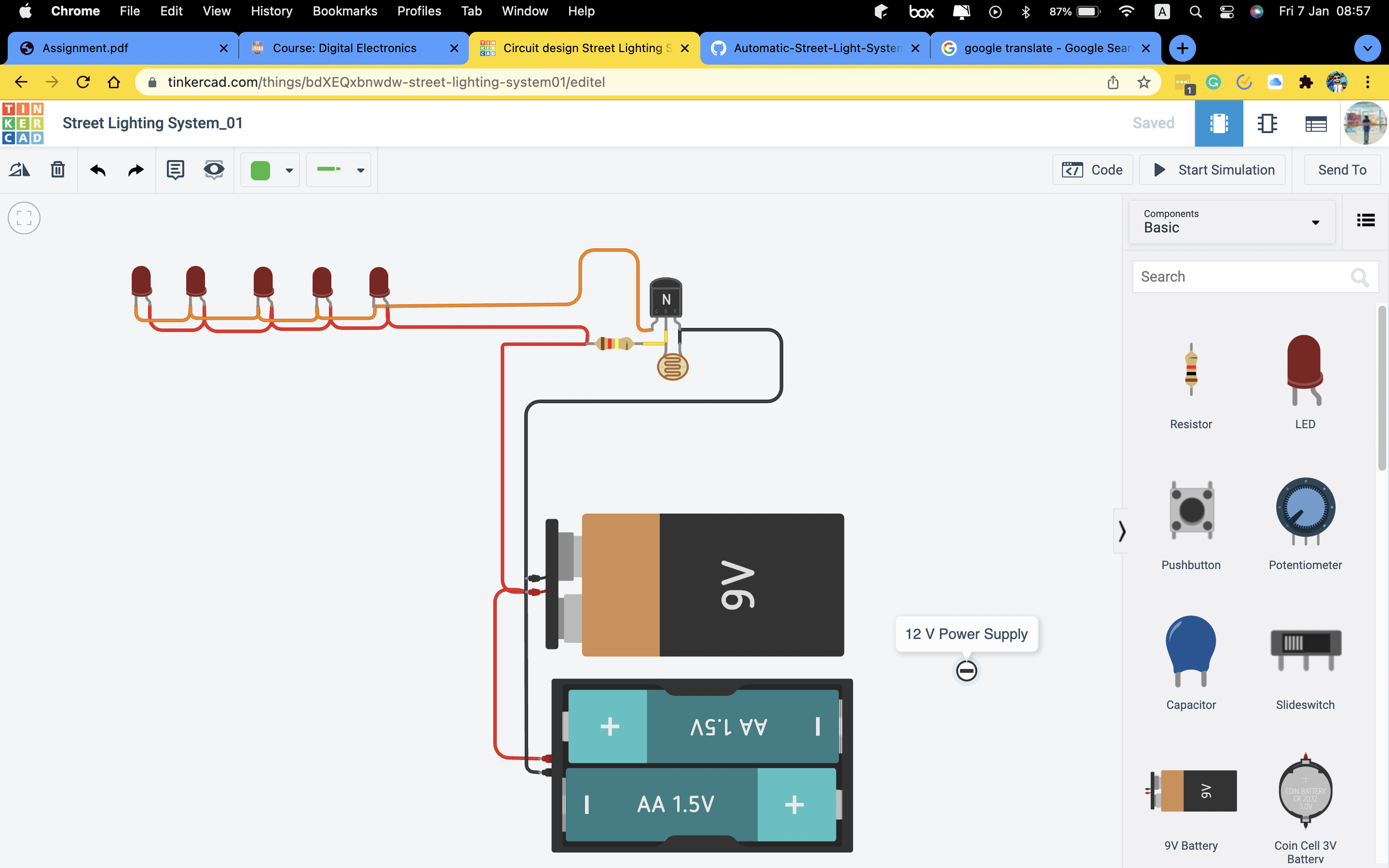 GitHub - sadeep654/Automatic-Street-Light-System: The circuit employed ...