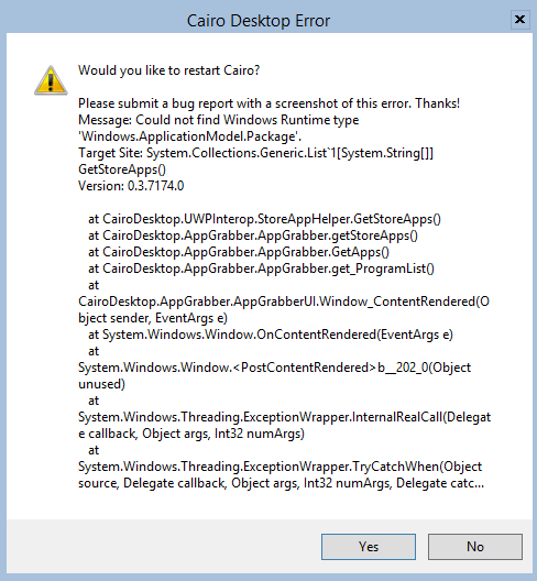 Error message when running app grabber · Issue #508 · cairoshell/cairoshell · GitHub