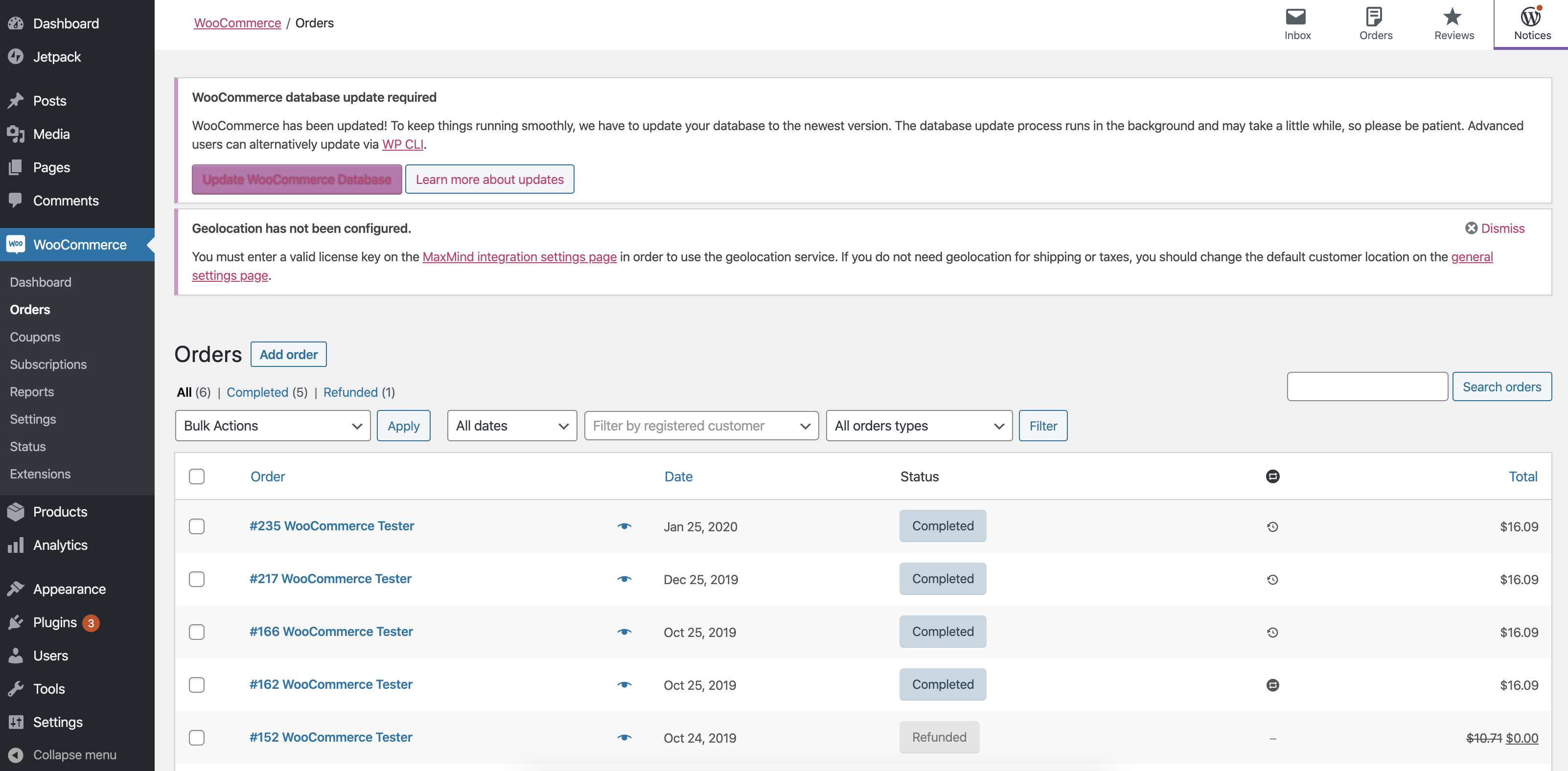 40 Beta1 Text On Update Woocommerce Database Notice Button Is Red · Issue 25690 