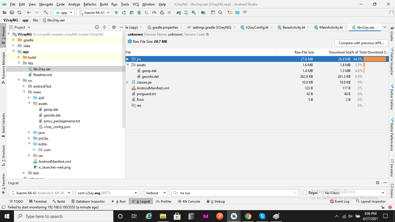 编译出Core 4.22.1版本，无法正确加载geoip.dat和geosite.dat · Issue #323 · 2dust/v2rayNG · GitHub