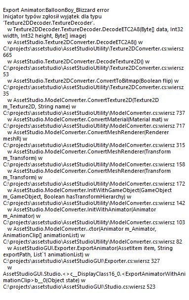 Exporting Animator and Animation Data Issue · Issue #668 · Perfare/AssetStudio · GitHub
