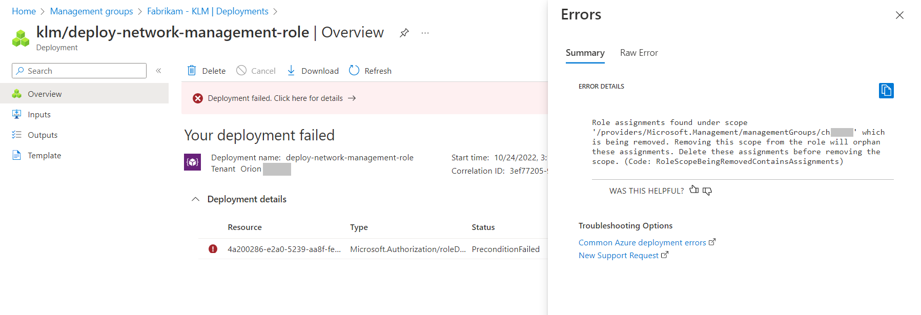 🪲 Bug Report - Custom roles deployments on canary management group conflict · Issue #362 · Azure ...