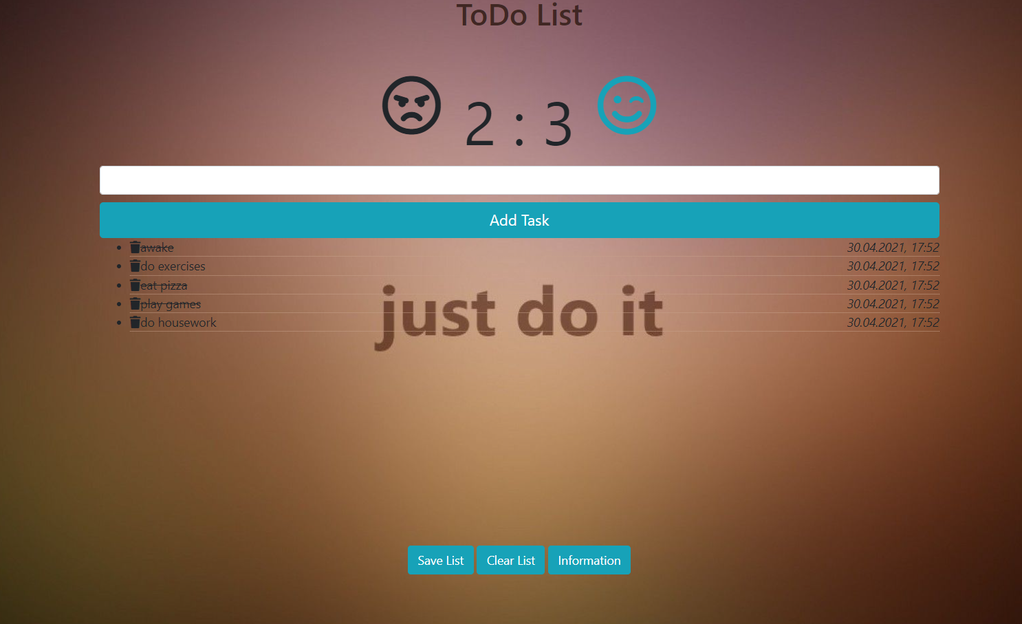 GitHub - Sergey-Draft/HomeWork_ToDo: HTML/CSS/JavaScript