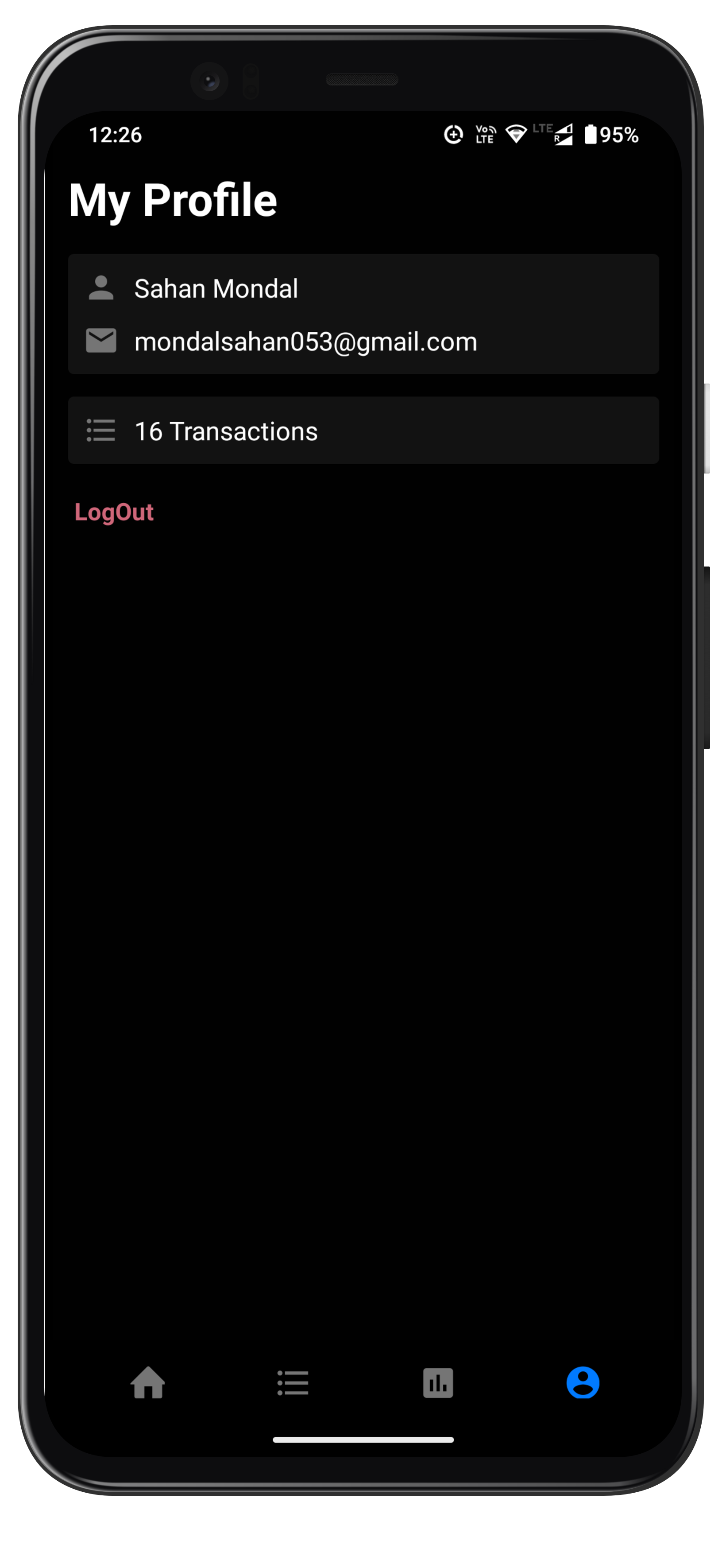 GitHub - sahanmndl/PayGauge: Expense Tracker application built using ...