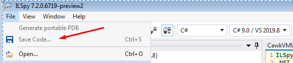 Menu "Save Code" enable issue on changing C# version · Issue #2550 ...