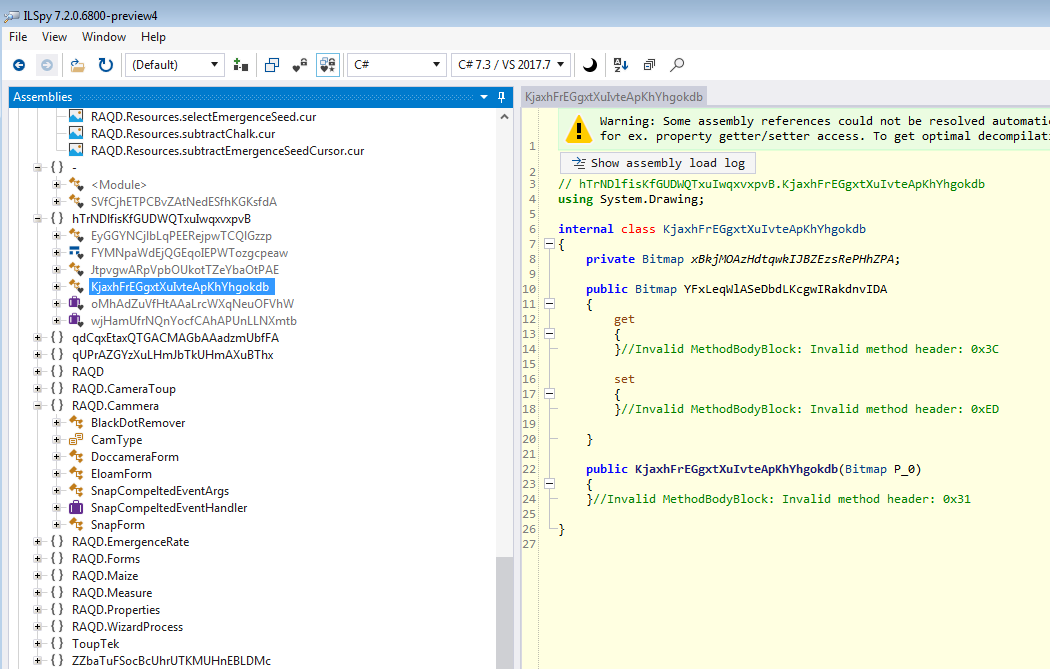 System.BadImageFormatException: Read out of bounds · Issue #2590 · icsharpcode/ILSpy · GitHub