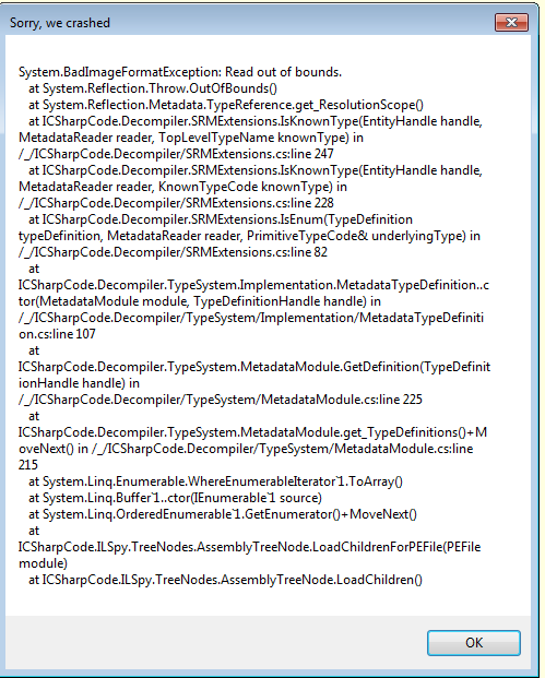 Can't browse assembly types · Issue #2733 · icsharpcode/ILSpy · GitHub