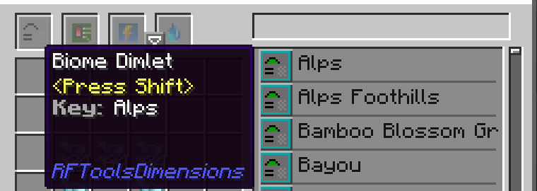 Dimlets not showing recipes in the Dimlet Workbench · Issue #381 · McJtyMods/RFToolsDimensions ...