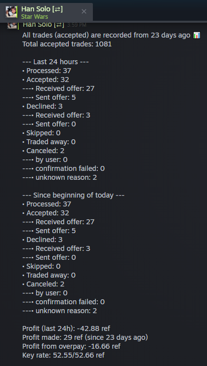 Error with Negative Profit · Issue #486 · TF2Autobot/tf2autobot · GitHub
