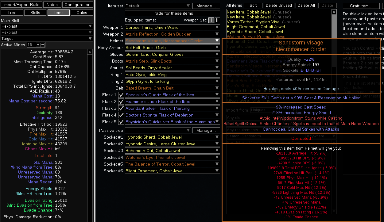 Sandstorm visage is worded wrong · Issue #5642 · PathOfBuildingCommunity/PathOfBuilding · GitHub