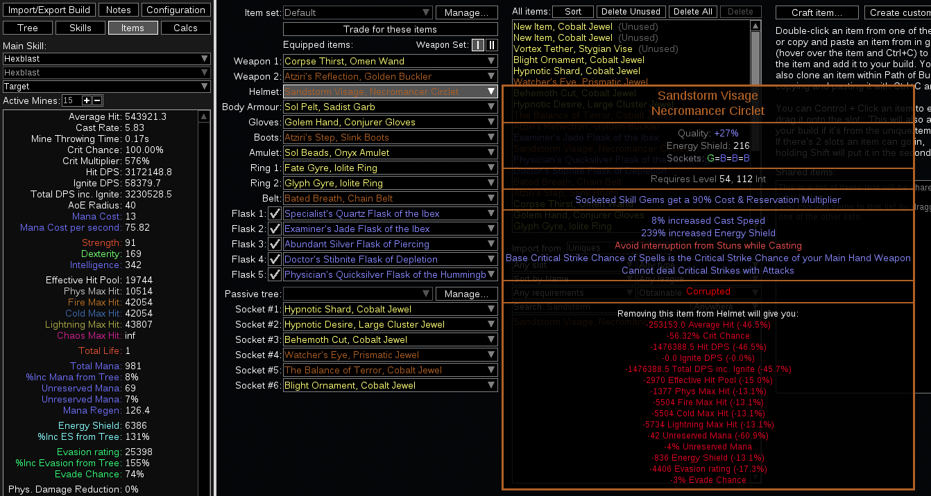 Sandstorm visage is worded wrong · Issue #5642 · PathOfBuildingCommunity/PathOfBuilding · GitHub