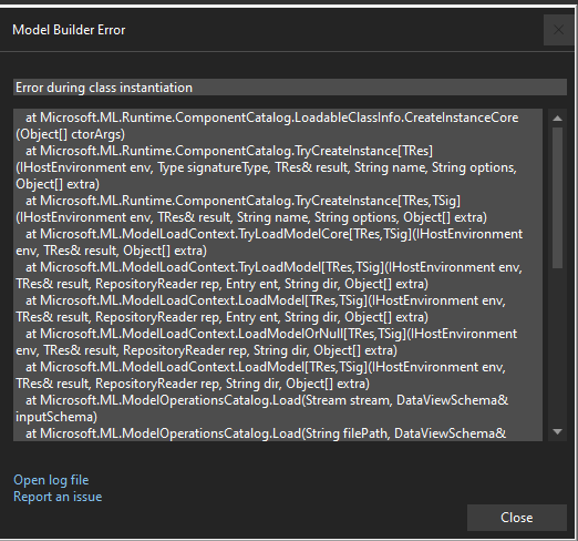 class instantiation error when making a forecast model · Issue #2647 · dotnet/machinelearning ...