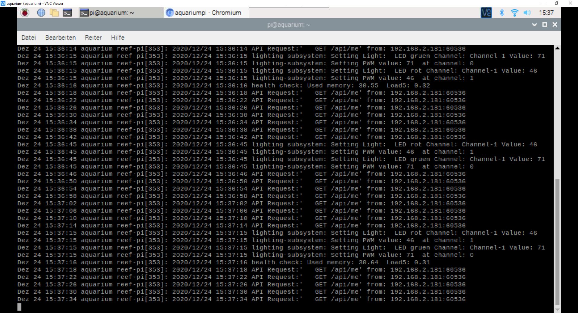 Lighting did not work after reboot · Issue #1316 · reef-pi/reef-pi · GitHub