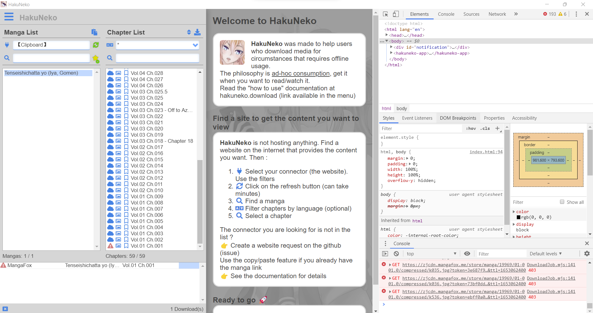 Mangafox Connector Not Working · Issue 4684 · Manga Downloadhakuneko · Github 