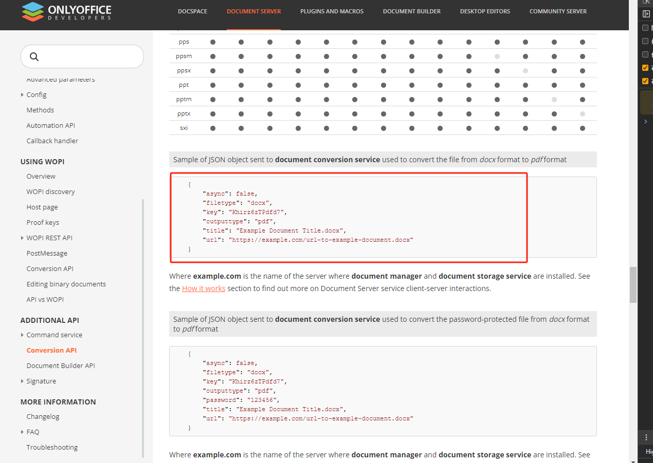 I encountered an error when calling the document conversion API in the locally deployed ...