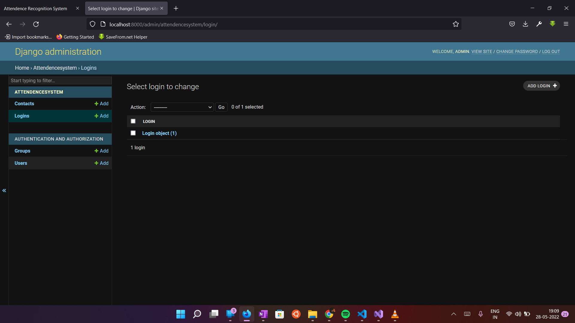 GitHub - Azrael-phx/Attendance-Management-System: Attendance management system using Face ...