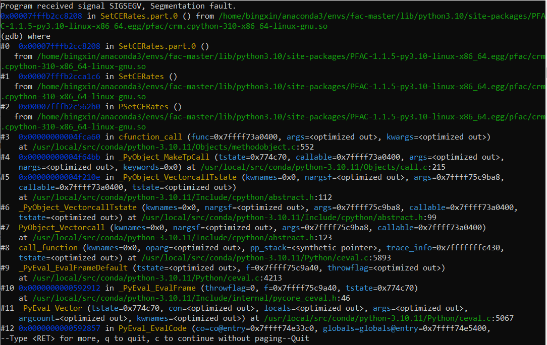 Segmatation Fault When Executing Pfacatomatomicdata · Issue 648 · Flexible Atomic Codefac 6774