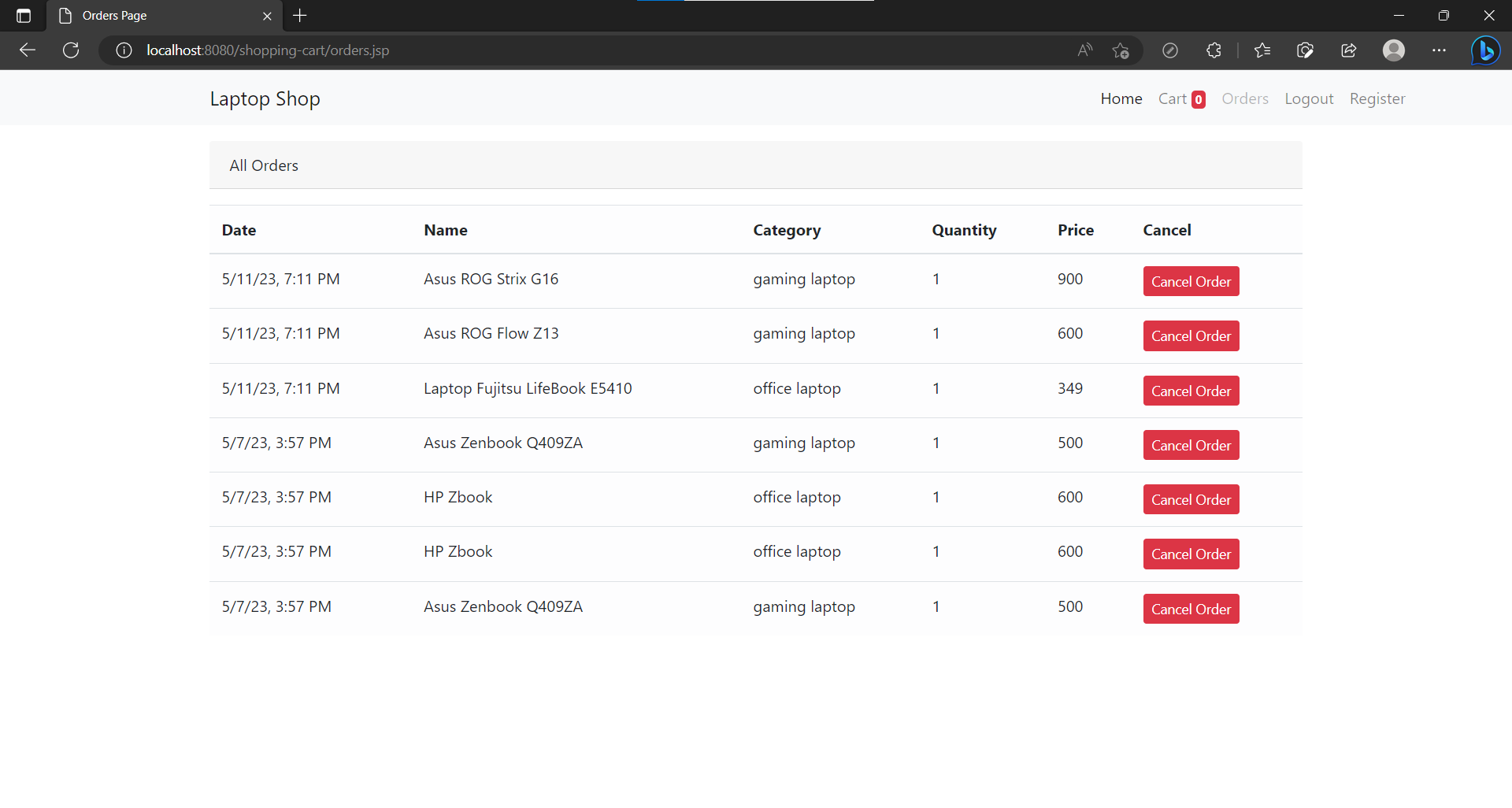 GitHub - dinhhuunam/Laptop-Shop: Using Servlet JSP