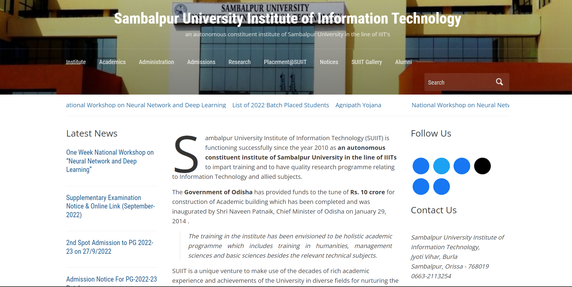 GitHub - KIET7UKE/SUIIT-Website-Clone: I made the homepage clone of our university website using ...