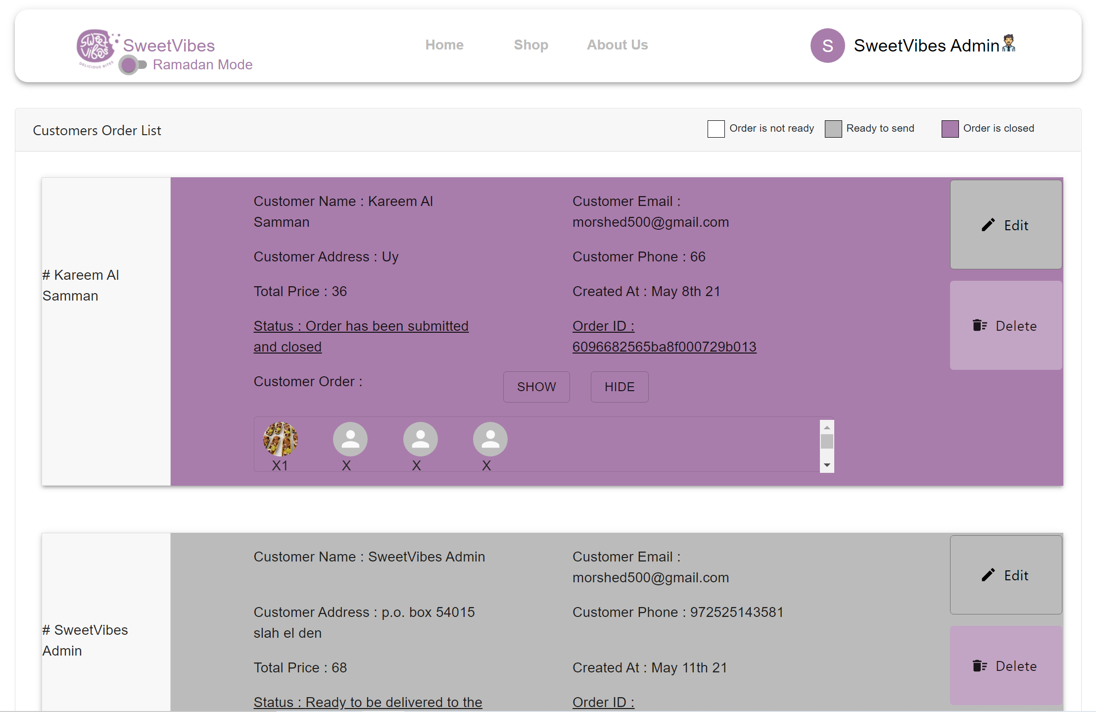 GitHub - kareemalsamman/React-SweetVibesShop: A Deserst Shop