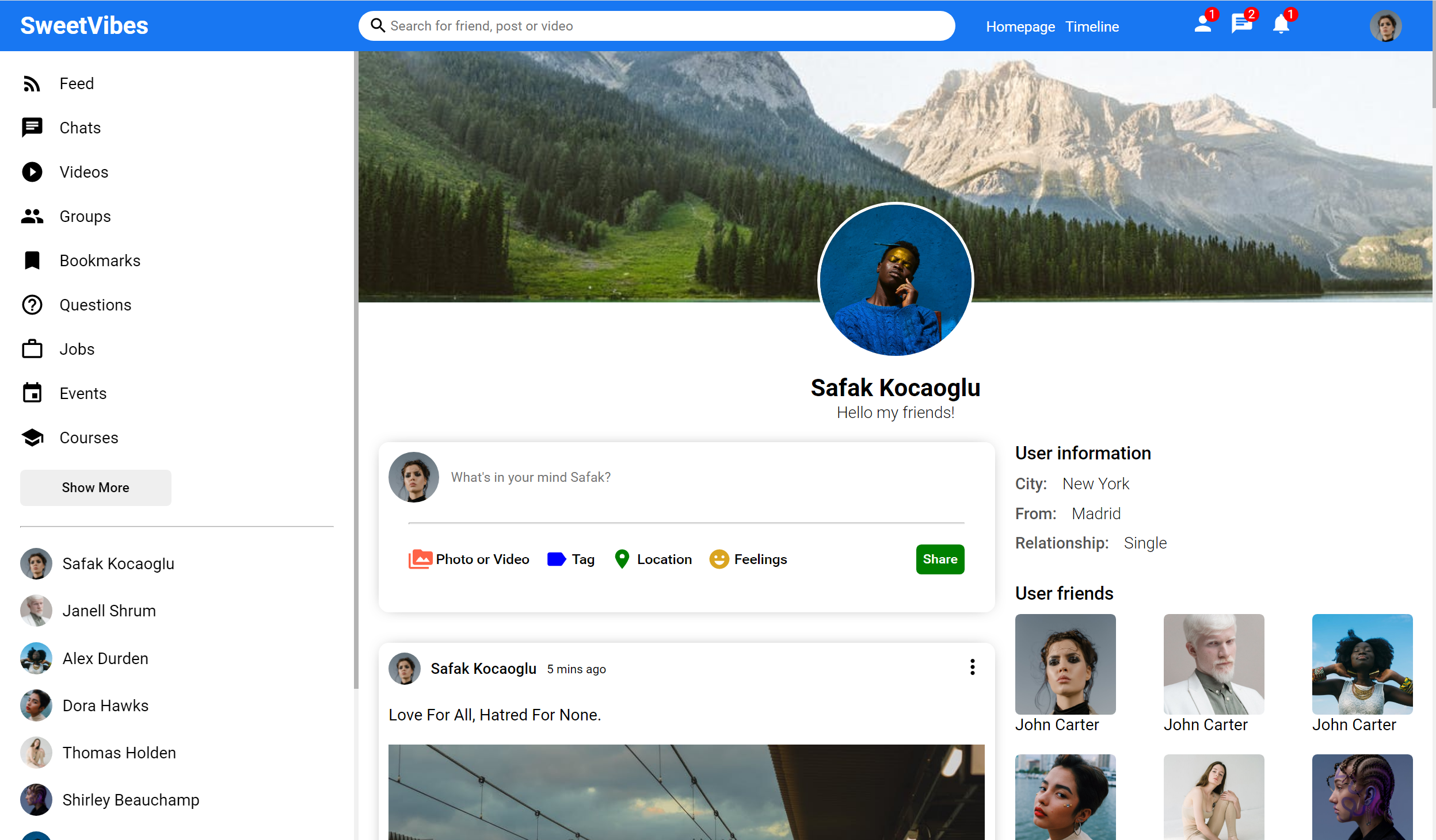Github Kareemalsamman React Socialmedia
