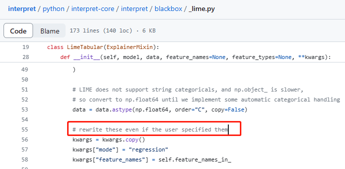 Why The Mode In Lime Is Fixed To Regression · Issue 477 · Interpretml Interpret · Github