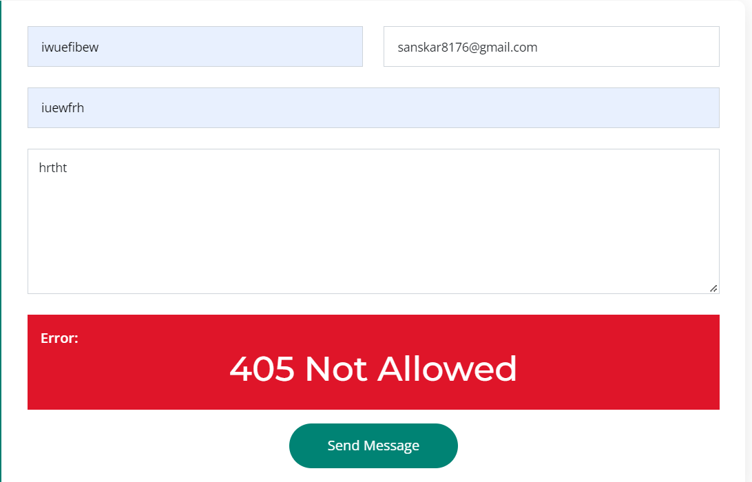 Contact form is not working · Issue #2 · sanskar8176/Ruralproject ...