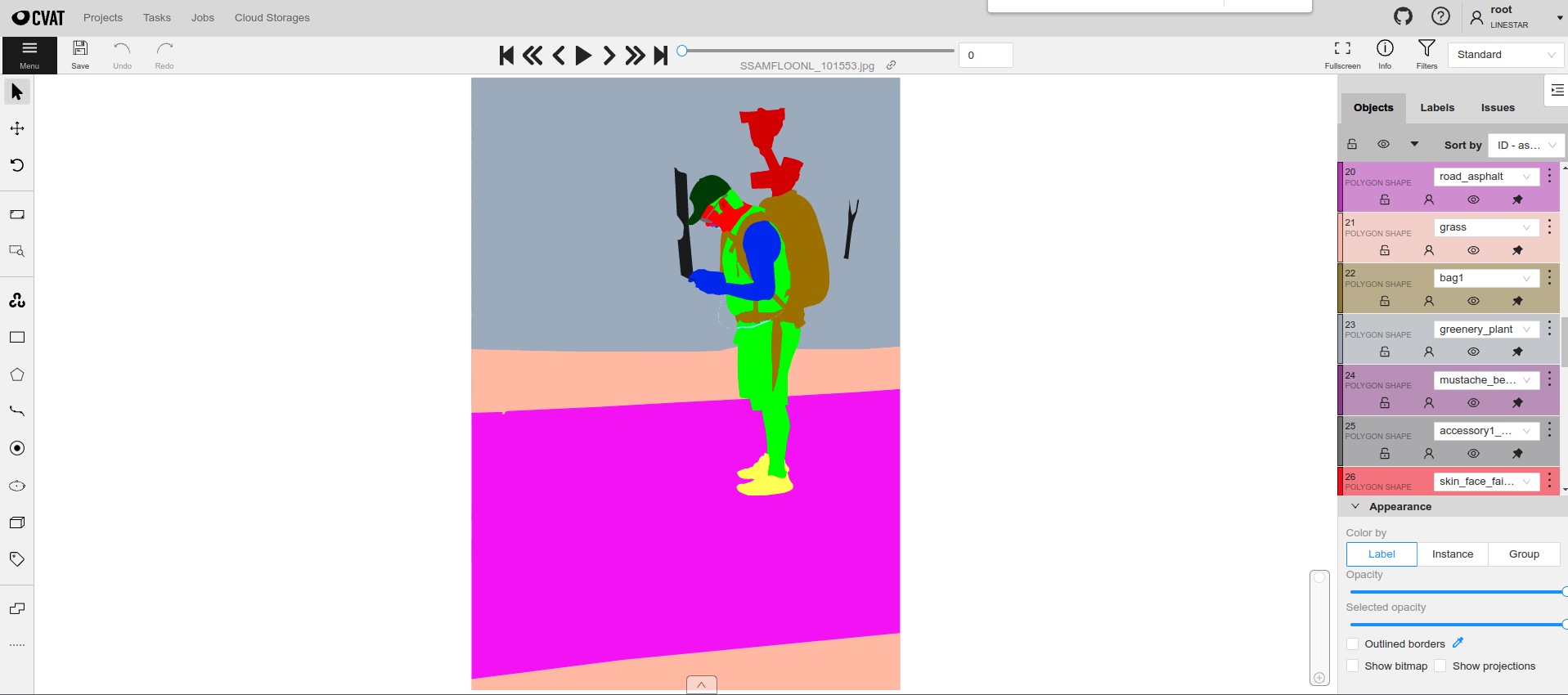 Incorrect Label Colors