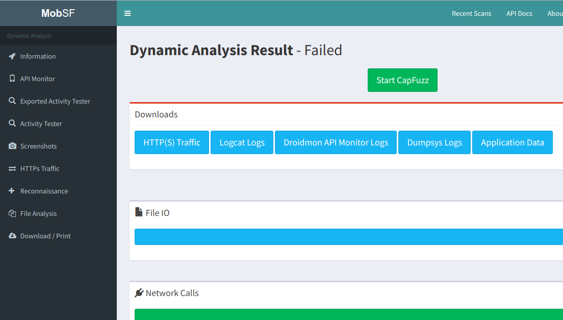 Dynamic Analyzer Failed · Issue 654 · Mobsfmobile Security Framework Mobsf · Github