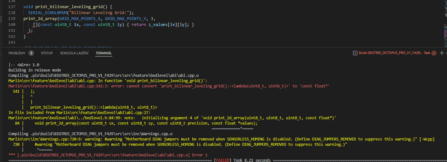 Invalid function parameter · Issue #24005 · MarlinFirmware/Marlin · GitHub