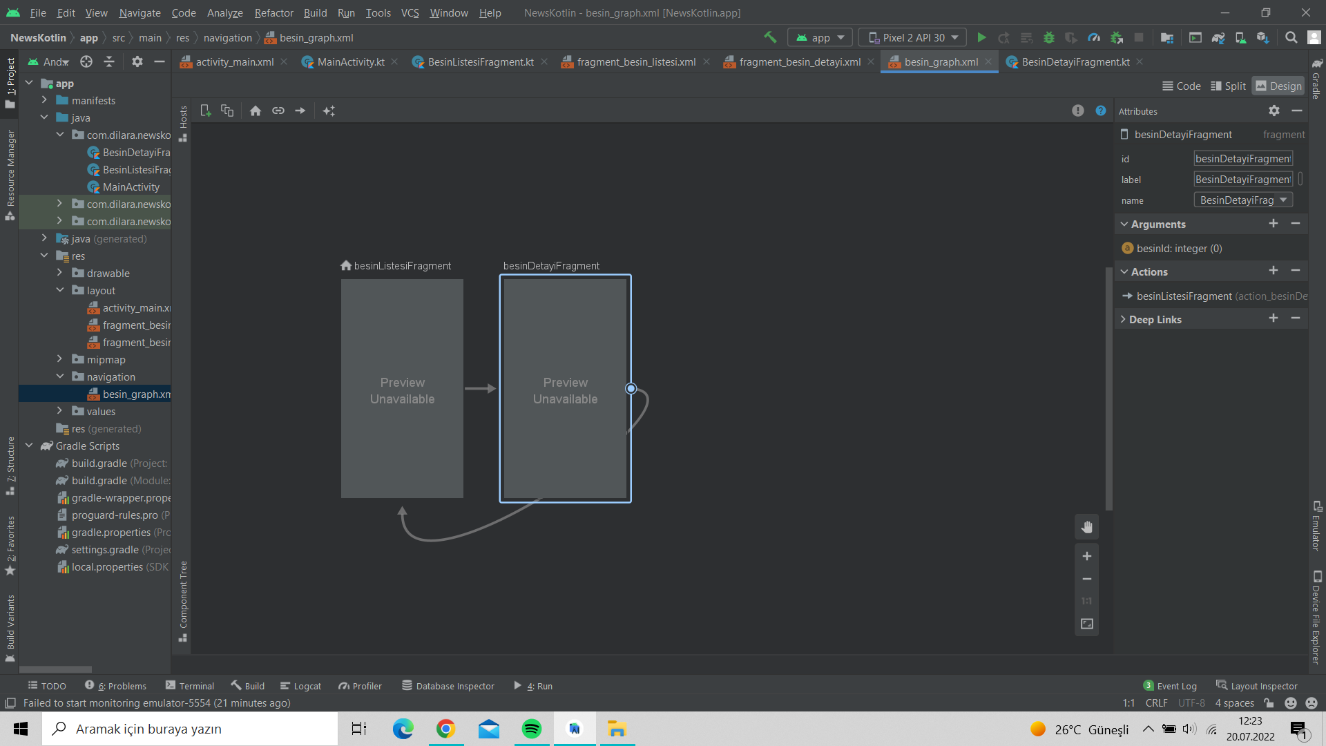 GitHub - dilarakiraz/MVVM-Navigation: Kalori uygulaması