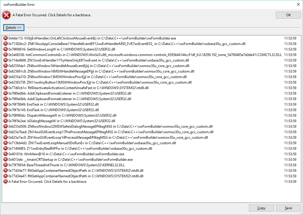 Crash when changing properties via copy&paste · Issue #358 ...