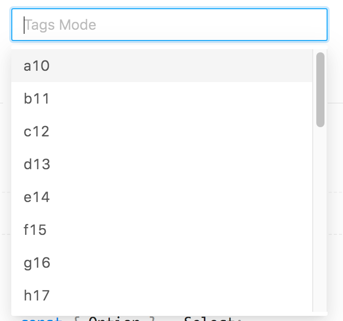 Select Tag 模式没有显示光标 · Issue #24505 · ant-design/ant-design · GitHub