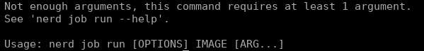 Nerd job run without arguments doesn’t give the help text · Issue #315 ...