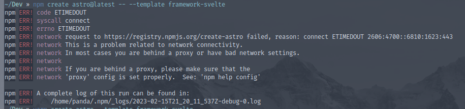 Cannot create project · Issue #6256 · withastro/astro · GitHub